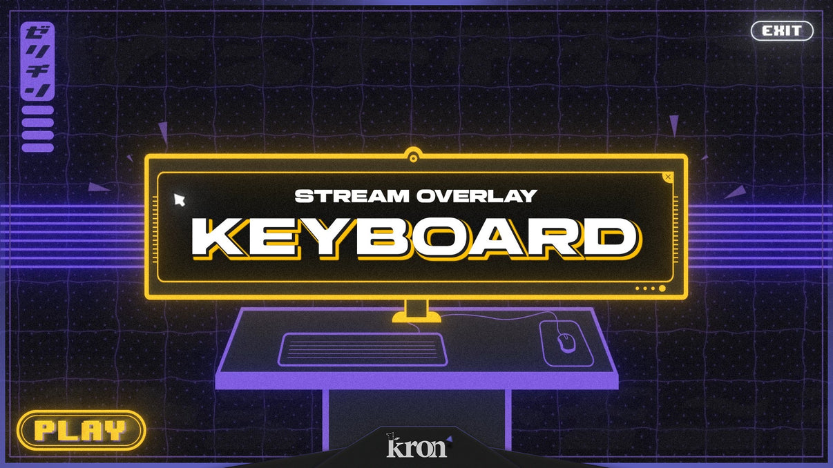 Keyboard Overlay Animado – byKron